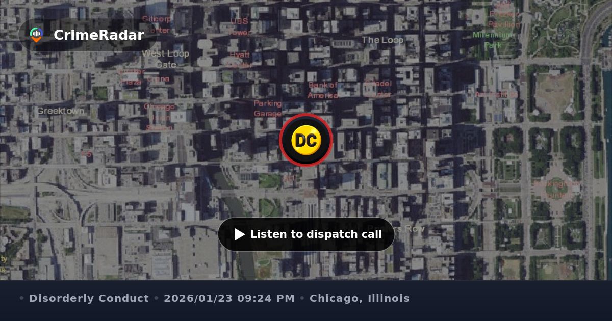 Possible noise disturbance near South Dearborn St, Chicago IL | CrimeRadar