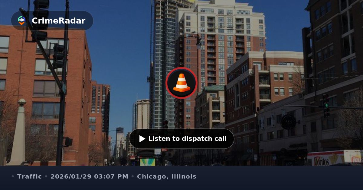 Traffic lights flashing red at State and Roosevelt, Chicago IL | CrimeRadar
