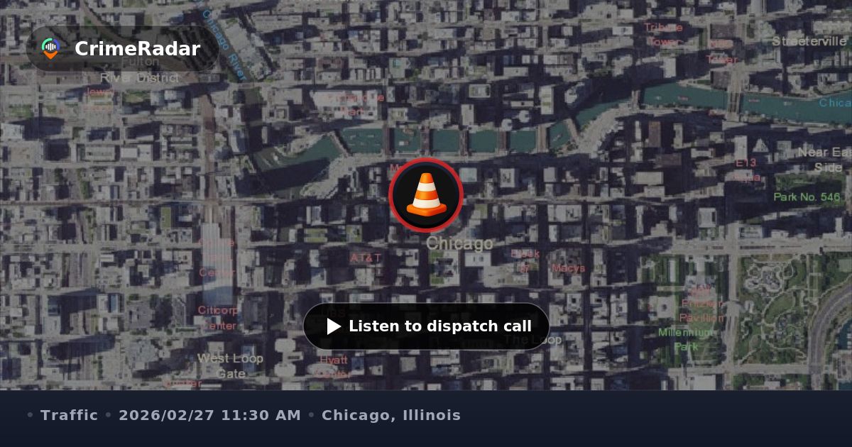 Traffic crash involving delivery van on Lower Wacker, Chicago IL ...