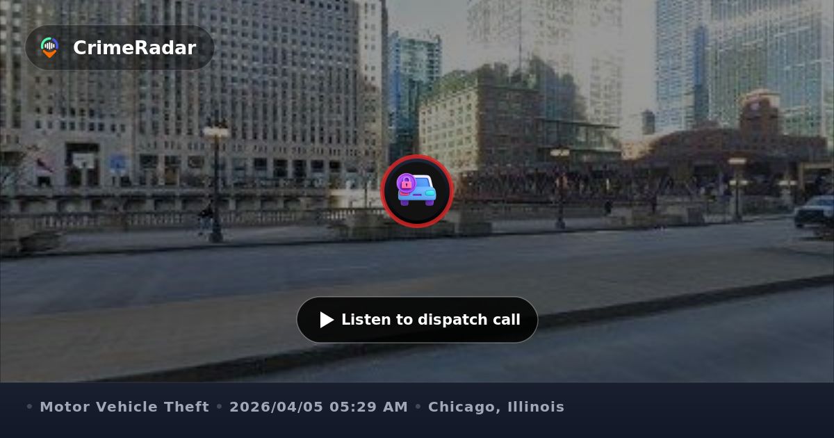 Stolen car with weapon reported on Lower Wacker Drive, Chicago IL ...