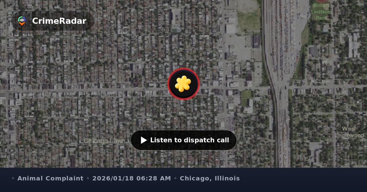Officers check report of dog crying near Fairfield Ave, Chicago IL ...