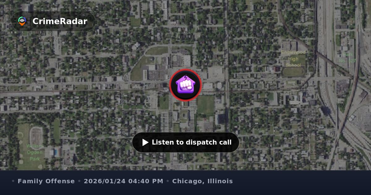 Possible family argument near South Peoria St, Chicago IL | CrimeRadar