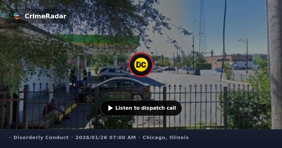 Deputies respond to disturbance at gas station, Chicago IL | CrimeRadar