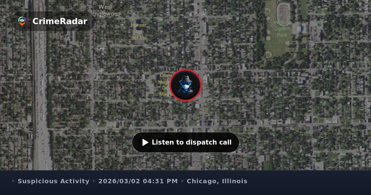 Suspicious person reported at grocery store, Chicago IL | CrimeRadar
