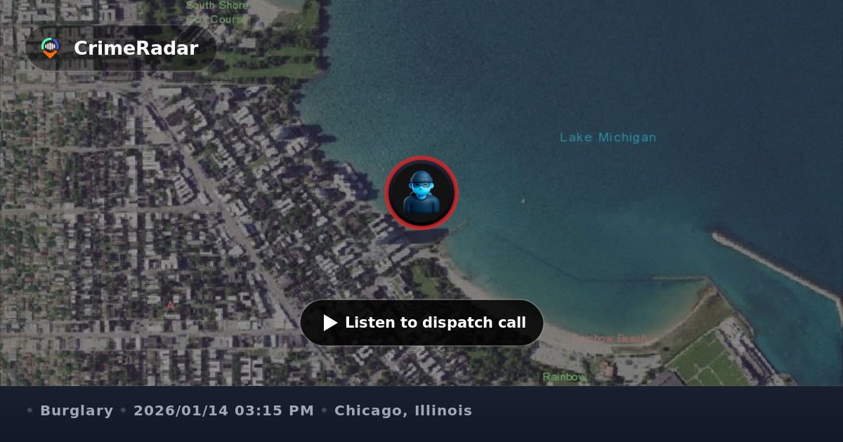 Burglary reported at restaurant near South Suffolk, Chicago IL | CrimeRadar