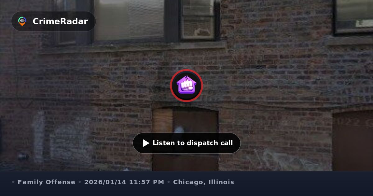 Possible domestic battery near South King Dr, Chicago IL | CrimeRadar