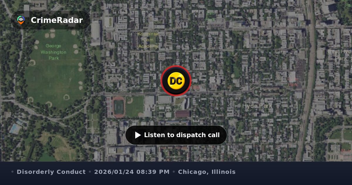 Possible noise disturbance near S University Ave, Chicago IL | CrimeRadar