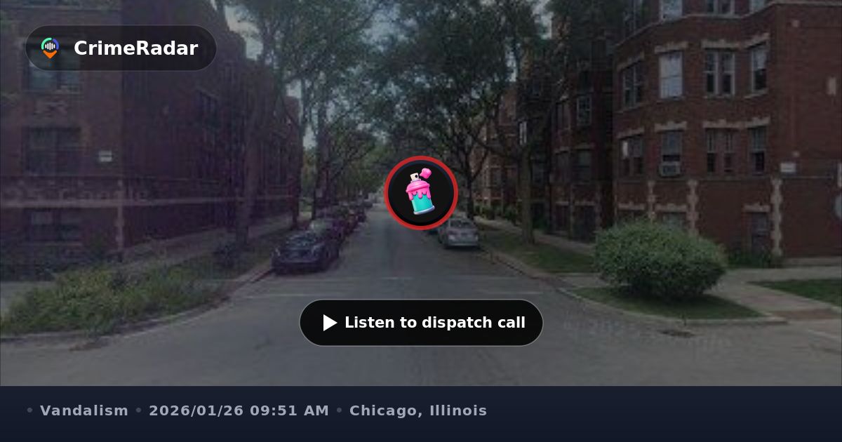 Officers check vehicle with broken windows near E 70th St, Chicago IL ...