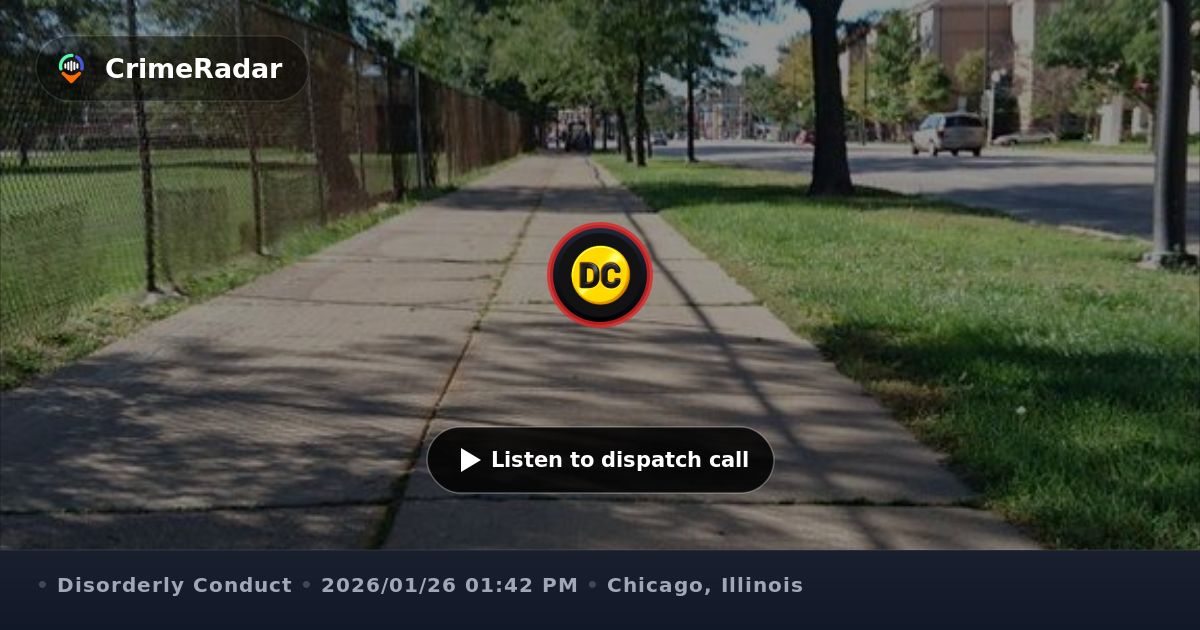 Possible mental health disturbance near E 70th St, Chicago IL | CrimeRadar