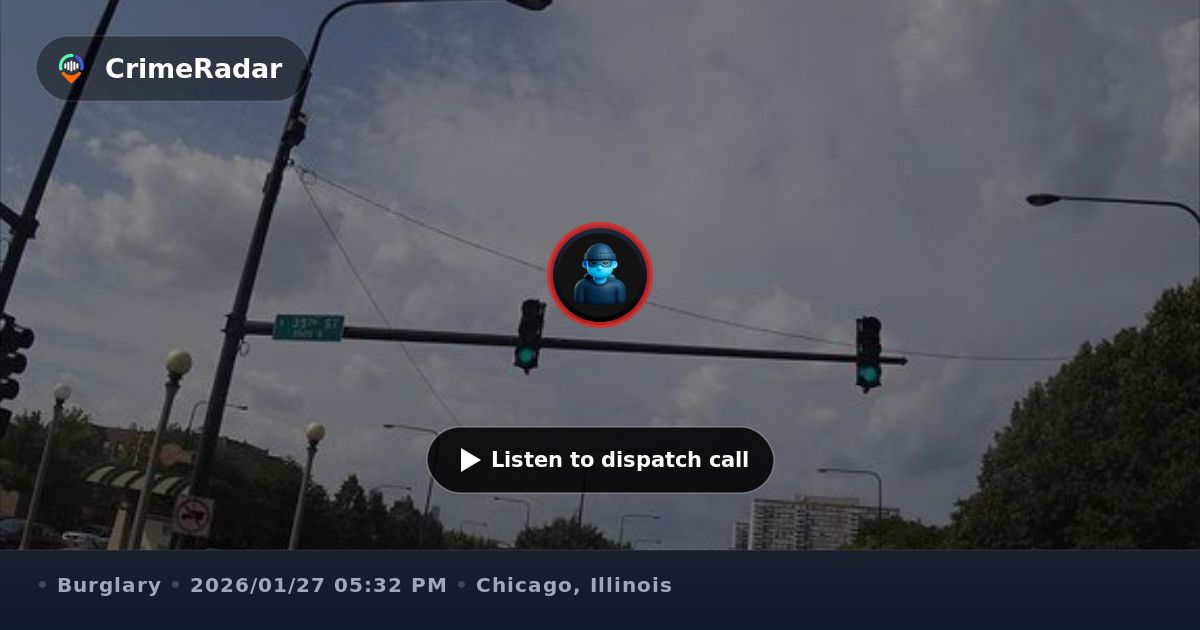 Officers investigate burglary alarm near 35th and King, Chicago IL ...