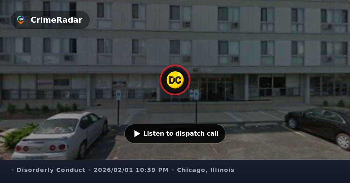 Officers respond to loud music near Cottage Grove, Chicago IL | CrimeRadar