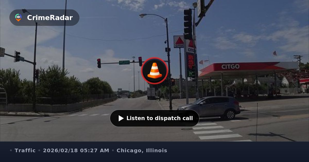 Traffic lights flashing red at 43rd and Wentworth, Chicago IL | CrimeRadar