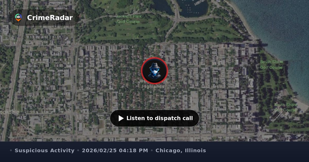 Suspicious vehicle with masked occupant reported, Chicago IL | CrimeRadar