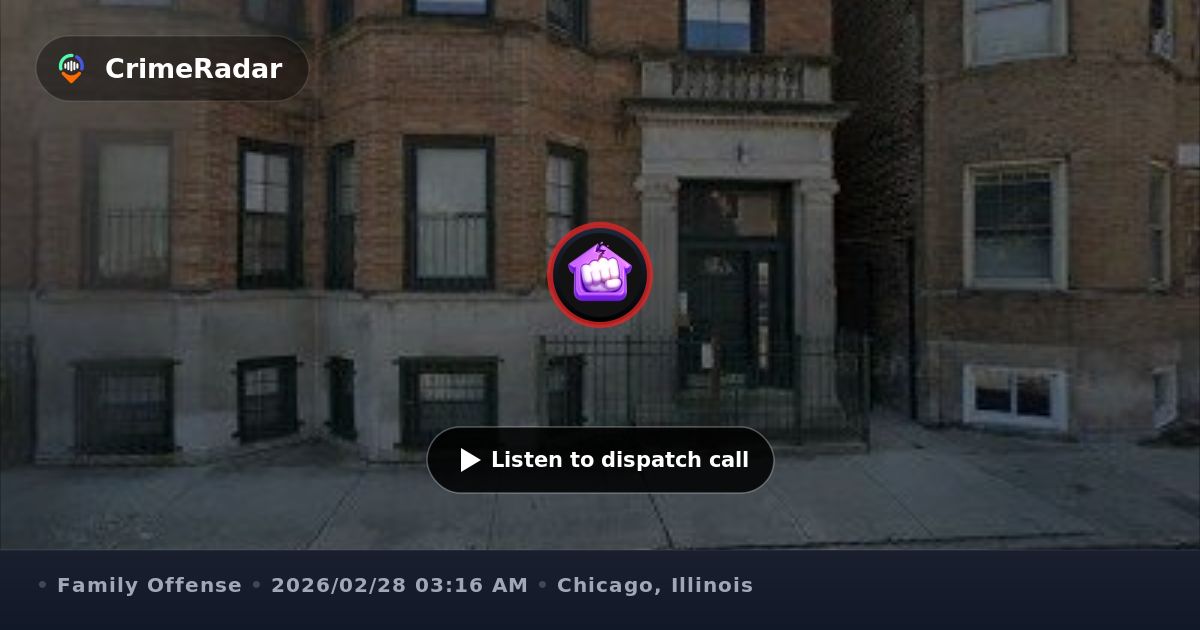 Well-being check after report of fight and screams, Chicago IL | CrimeRadar