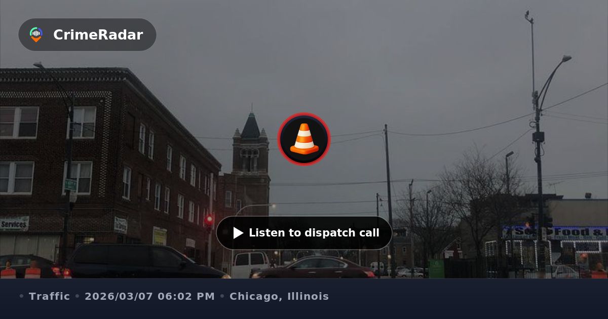 Two vehicles in crash at 65th and Cottage Grove, Chicago IL | CrimeRadar