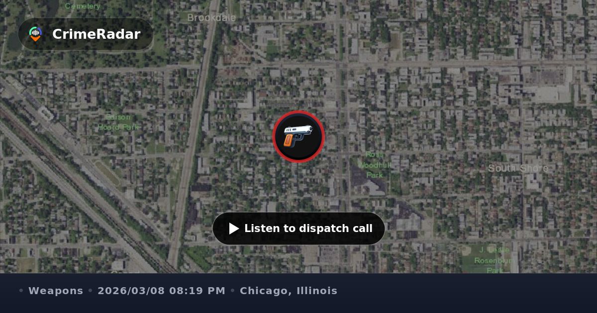 Man with gun reported at KFC on South Stony Island, Chicago IL | CrimeRadar