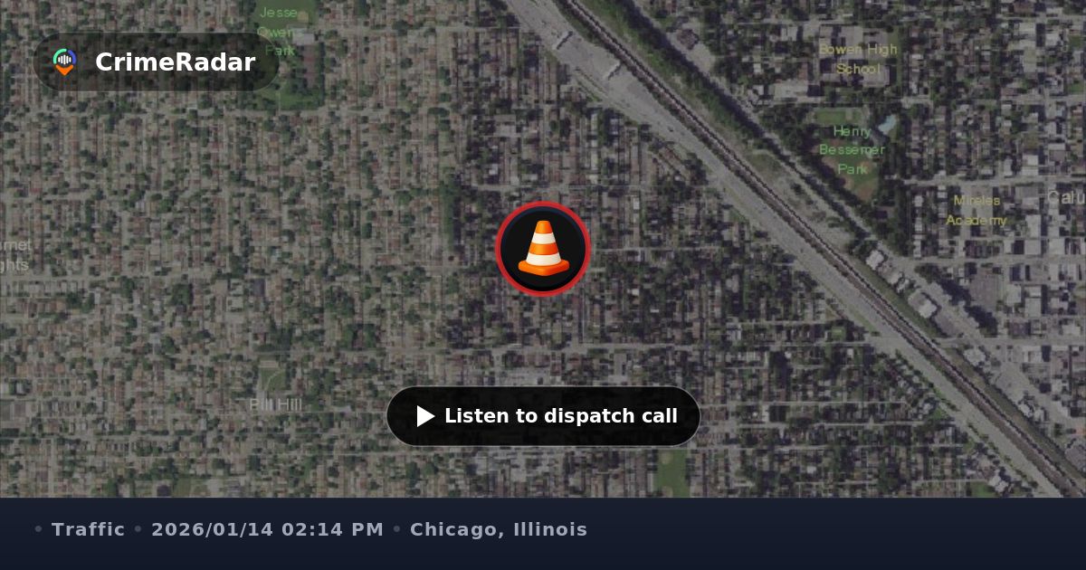 Car runs over stop sign near Paxton Ave, Chicago IL | CrimeRadar