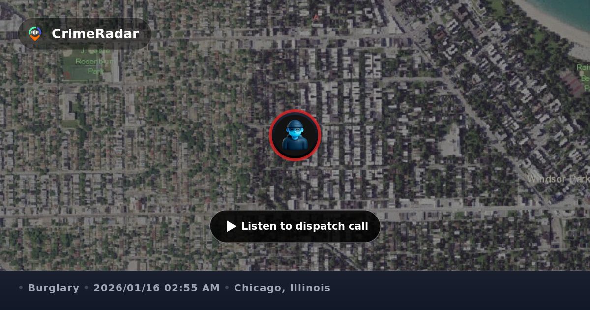 Possible vehicle break-in near South Phillips Ave, Chicago IL | CrimeRadar