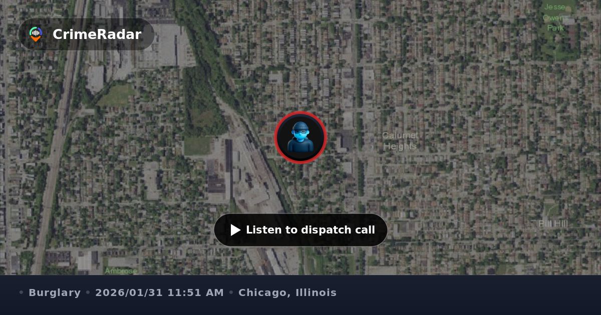 Alarm reported near East 91st Place, Chicago IL | CrimeRadar