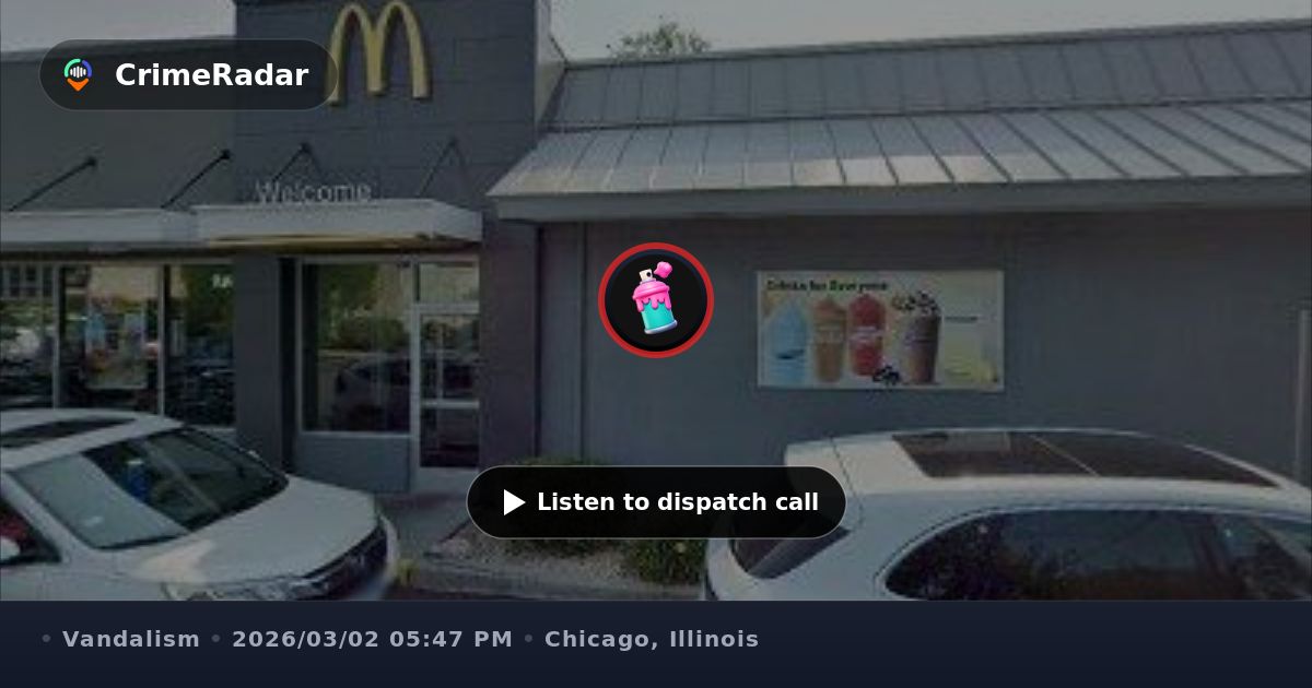 Intoxicated man breaking windows at restaurant, Chicago IL | CrimeRadar