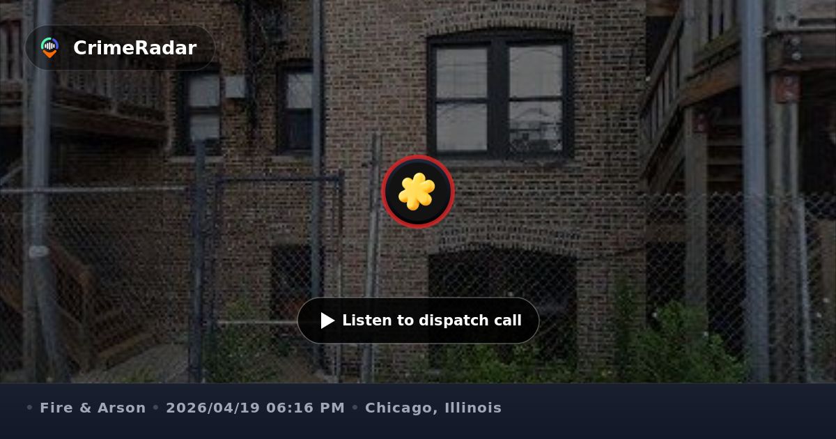 Confirmed building fire near South Laflin street, Chicago IL | CrimeRadar