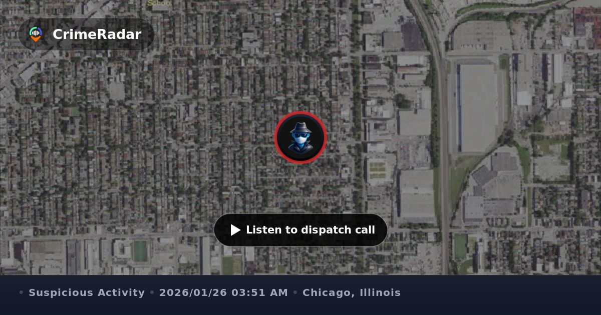 Possible suspicious group near Maplewood and Rockwell, Chicago IL ...