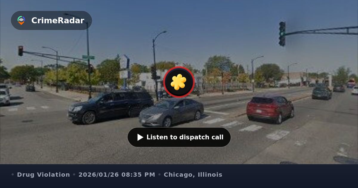 Police disperse group for suspected drug activity, Chicago IL | CrimeRadar