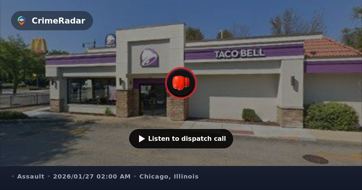 Possible assault reported at fast-food restaurant, Chicago IL | CrimeRadar