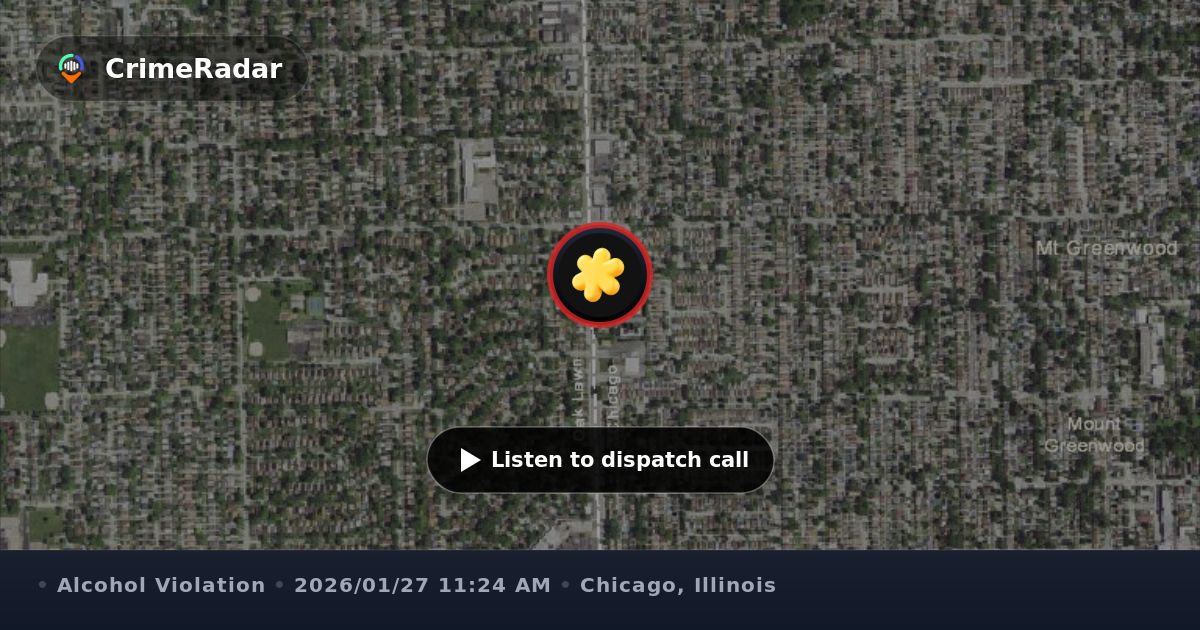 Medical team responds to intoxicated person near W 109th St, Chicago IL ...