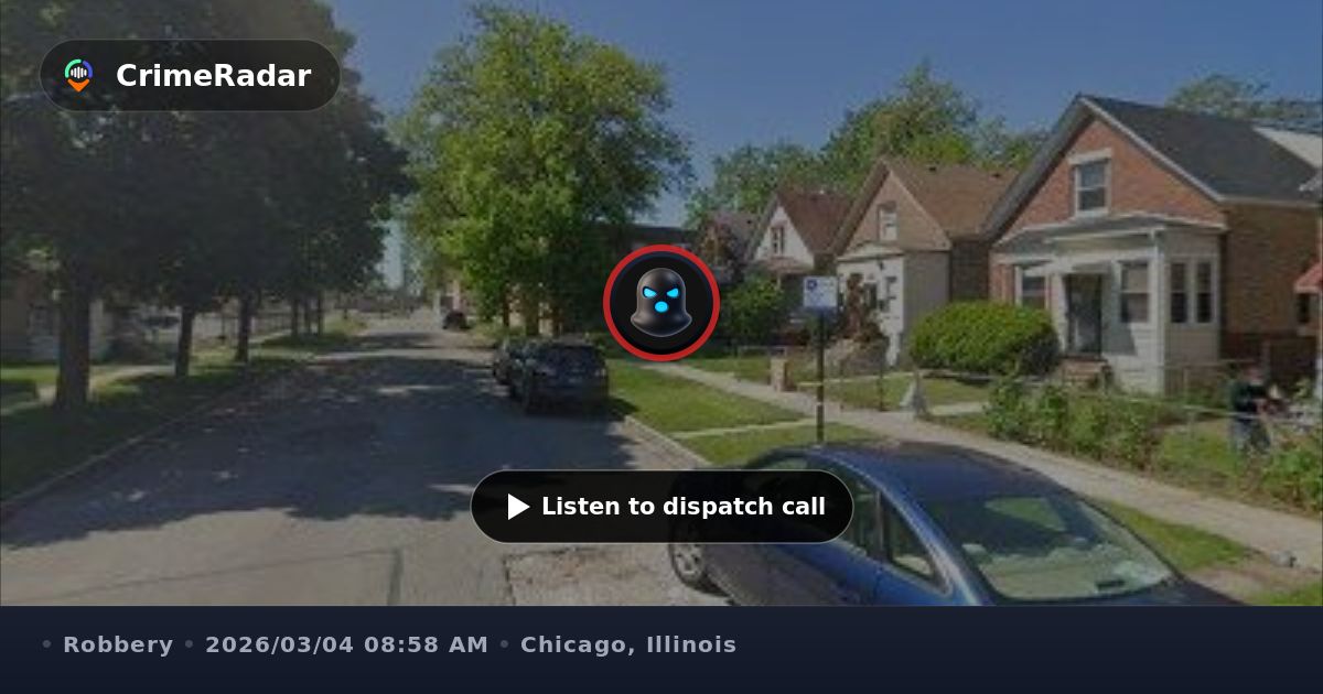Robbery patrol between 107th and 111th streets, Chicago IL | CrimeRadar