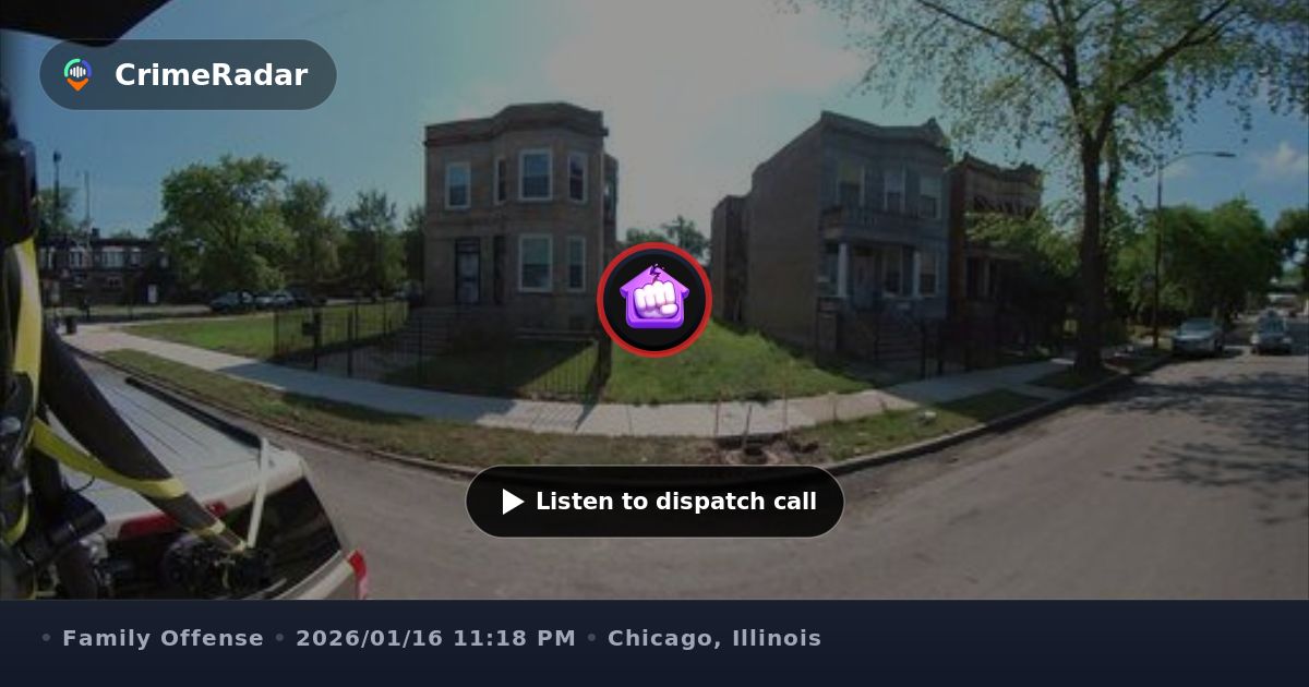 Apparent domestic disturbance near Kedzie Ave, Chicago IL | CrimeRadar