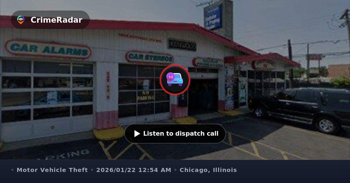 Stolen vehicle recovered near Grand Ave gas station, Chicago IL ...