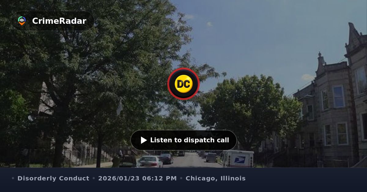 Possible dispute at residence on West Lexington St, Chicago IL | CrimeRadar