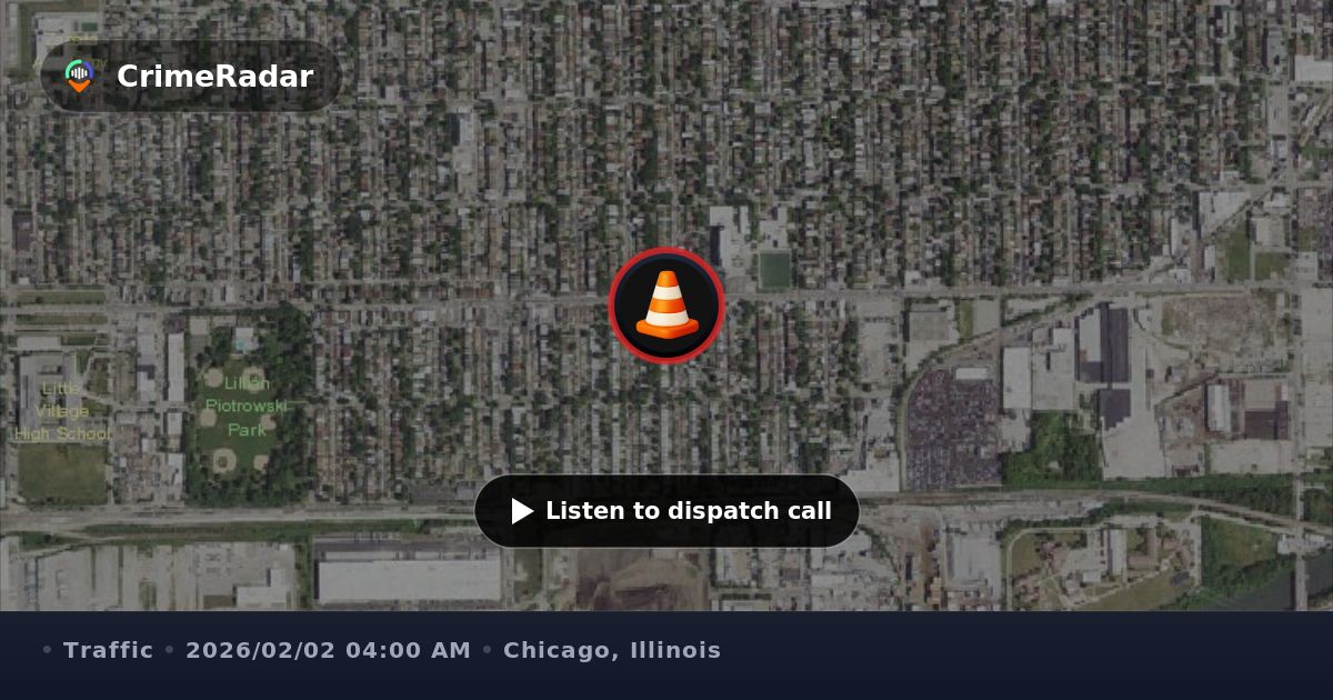 Traffic accident reported near Pulaski and 32nd, Chicago IL | CrimeRadar