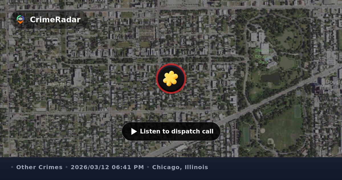 Person arrested at 1543 South Homan Avenue, Chicago IL | CrimeRadar