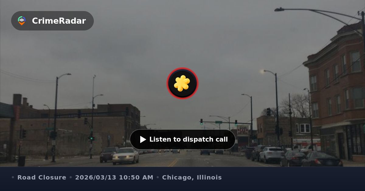 Traffic signals out and street light poles down, Chicago IL | CrimeRadar