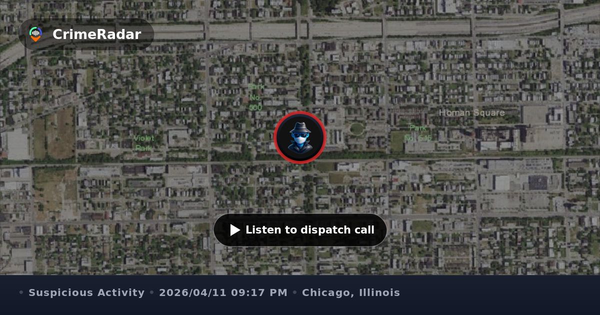 Suspicious vehicle left on West Grenshaw Street, Chicago IL | CrimeRadar