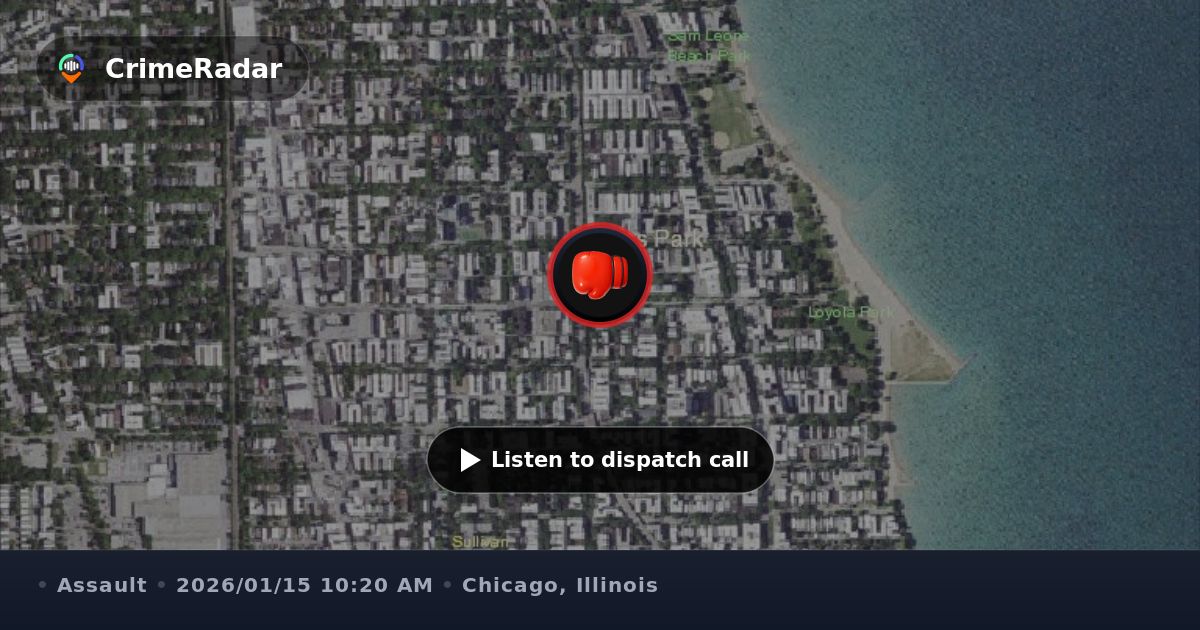 Possible assault near North Sheridan Rd, Chicago IL | CrimeRadar