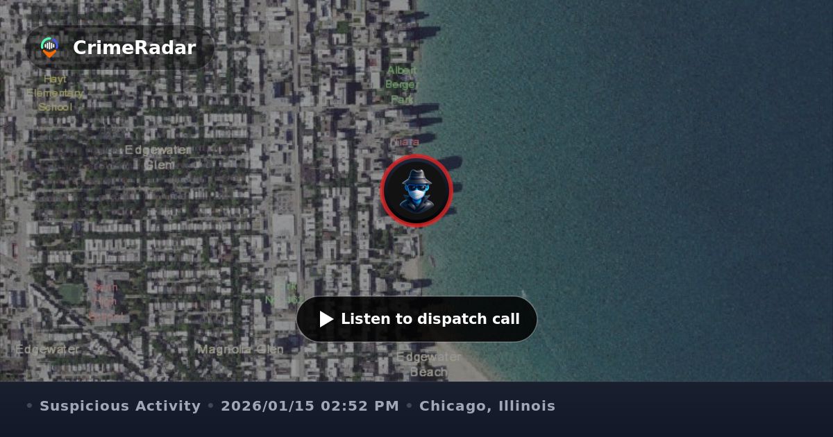 Suspicious solicitor reported near Kenmore Ave, Chicago IL | CrimeRadar