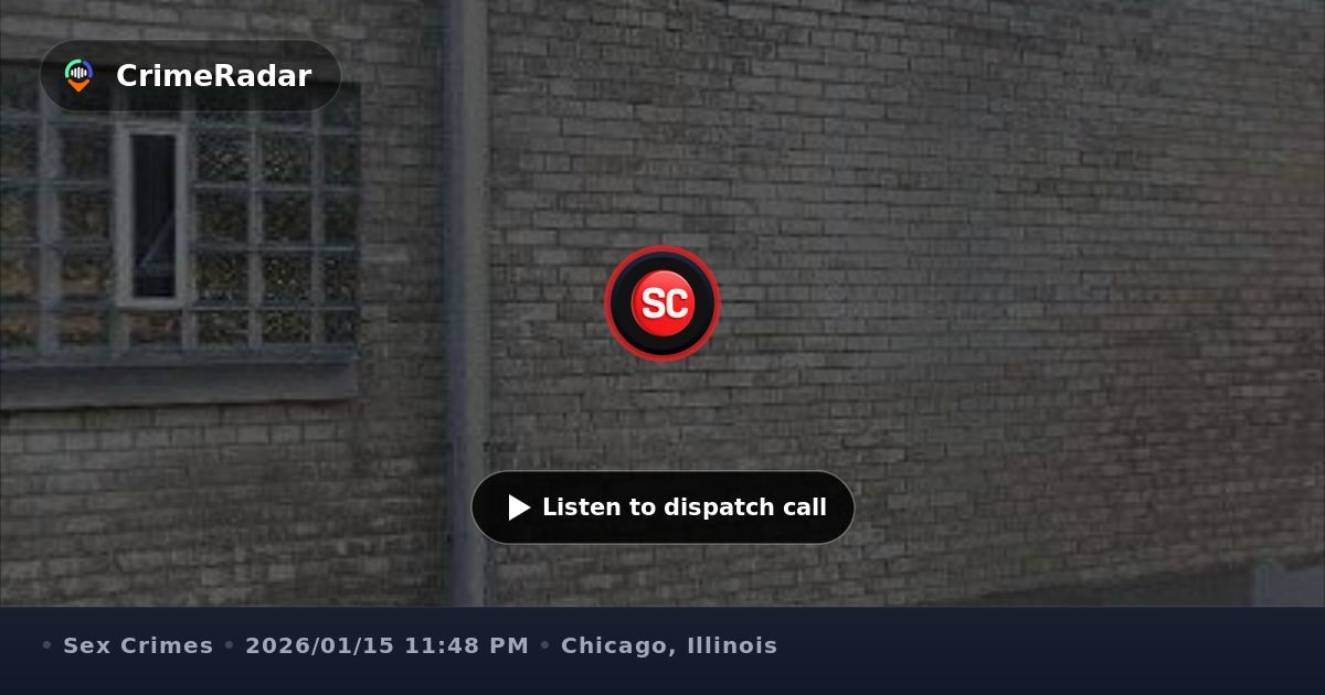 Possible sexual assault near North Sheridan Rd, Chicago IL | CrimeRadar