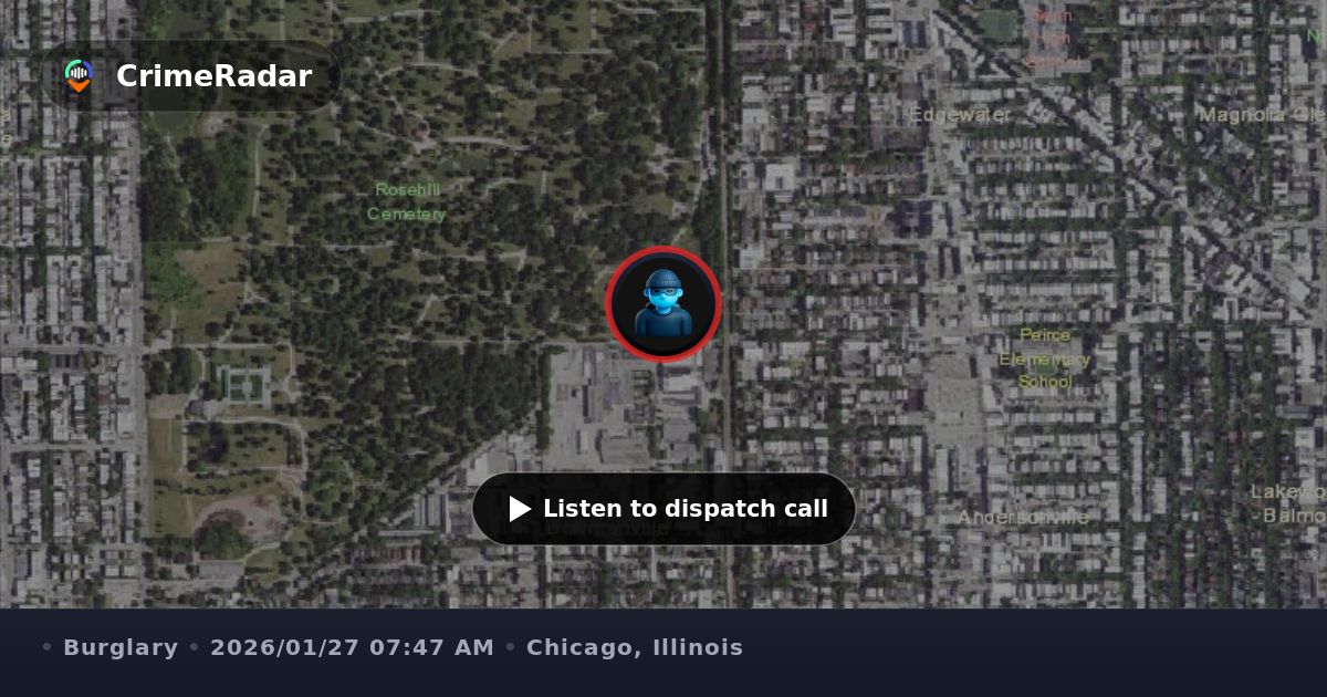 Possible break-in on North Ravenswood Ave, Chicago IL | CrimeRadar