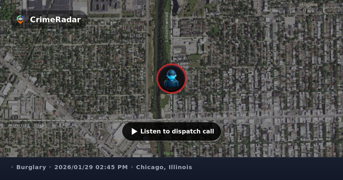 Burglar alarm reported on W Devon Ave, Chicago IL | CrimeRadar
