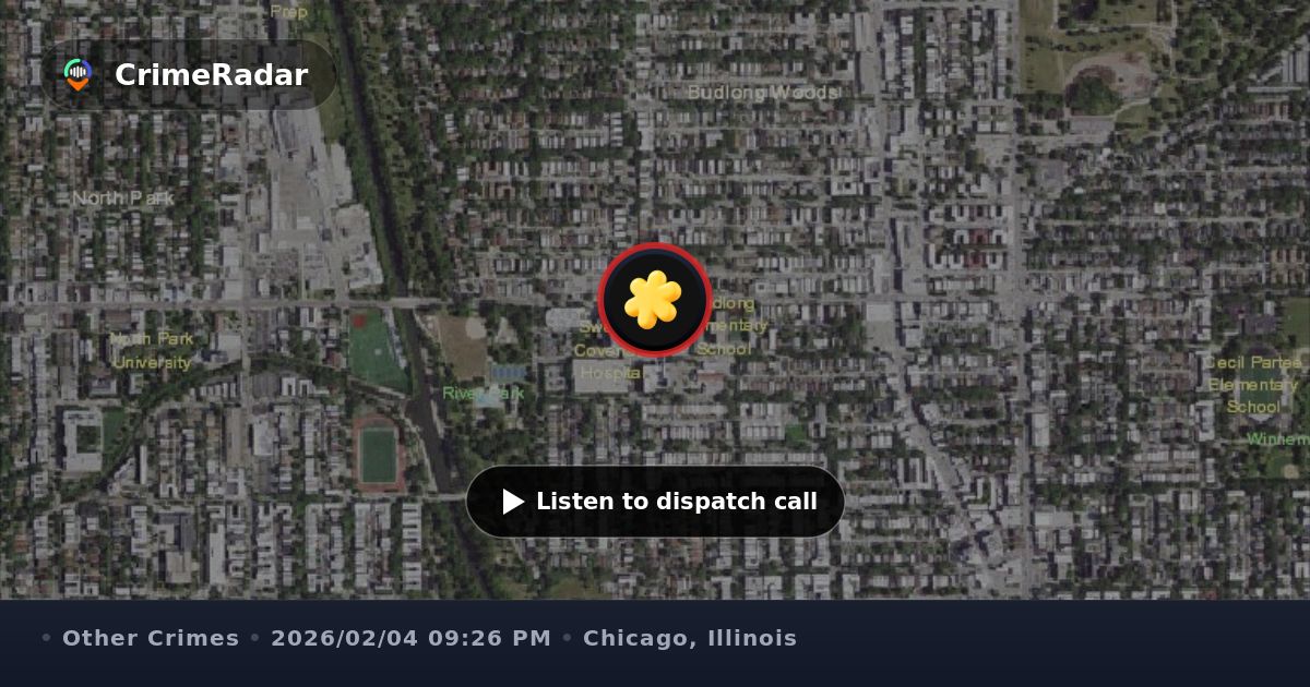 Police respond to report on North Rockwell, Chicago IL | CrimeRadar