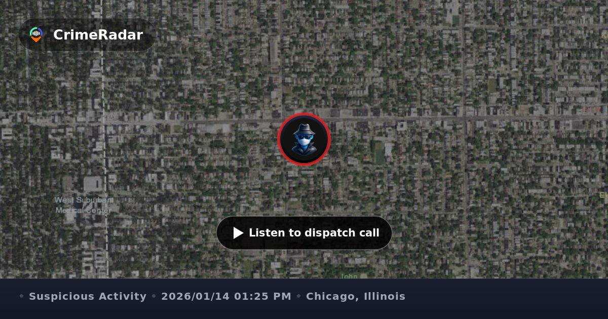 Officers check open door near West Huron St, Chicago IL | CrimeRadar