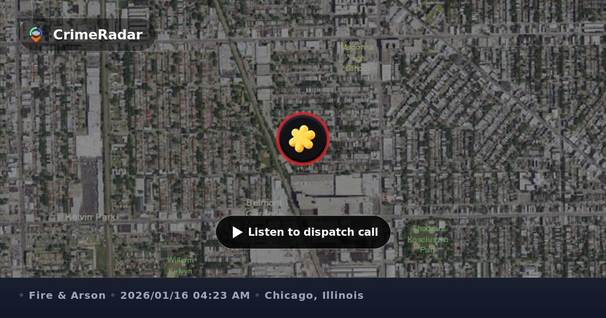 Fire crews check vibration noise near George and Karlov, Chicago IL ...