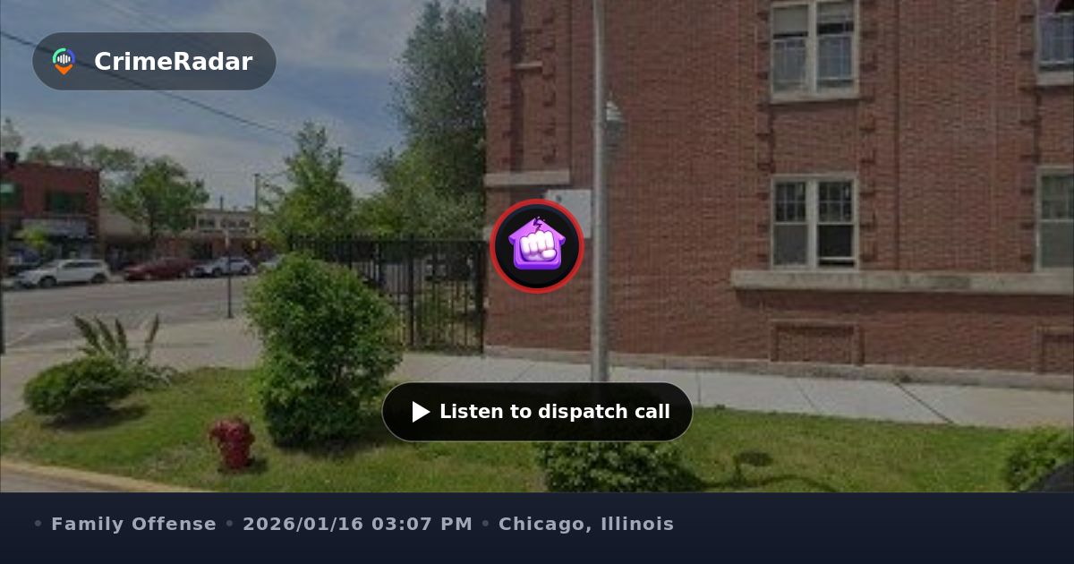 Apparent domestic dispute near West Madison St, Chicago IL | CrimeRadar
