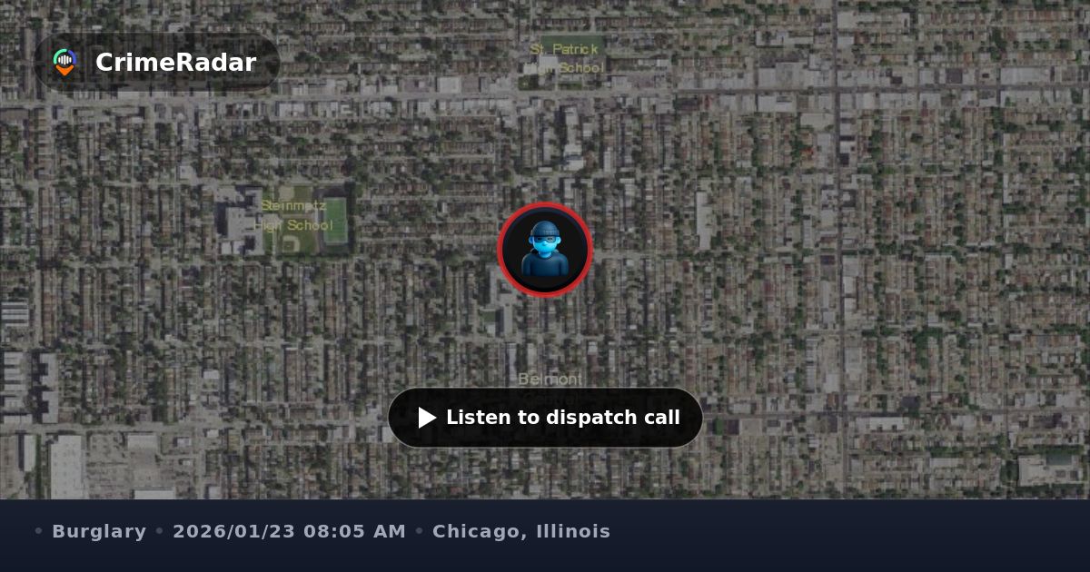 Burglar alarm reported near North Menard Avenue, Chicago IL | CrimeRadar