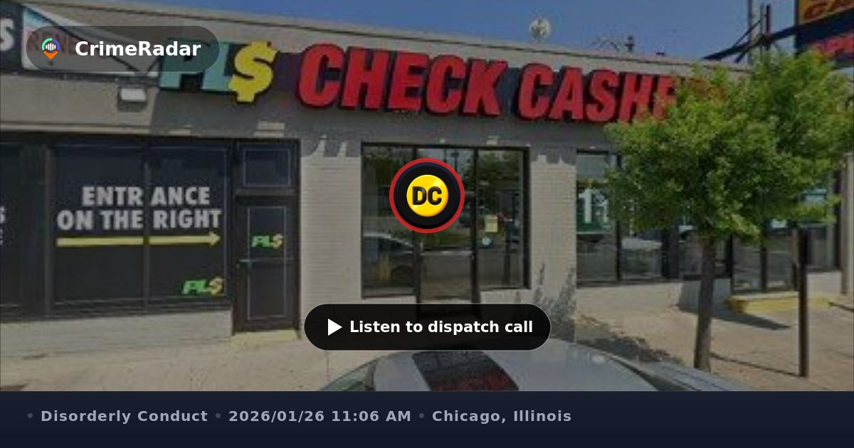 Apparent disturbance near Cicero currency exchange, Chicago IL | CrimeRadar
