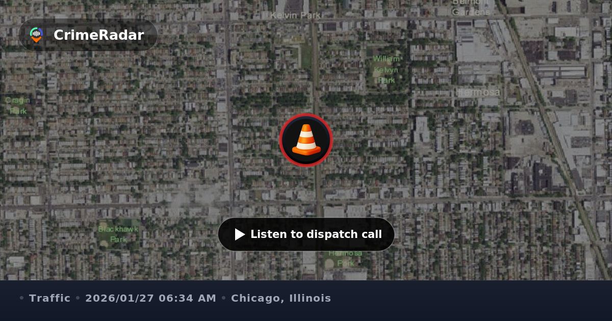 Vehicle blocks driveway on North Knox Avenue, Chicago IL | CrimeRadar