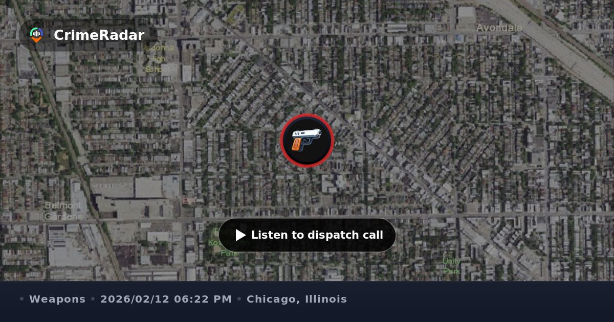 Man threatens family with gun on Diversey Avenue, Chicago IL | CrimeRadar